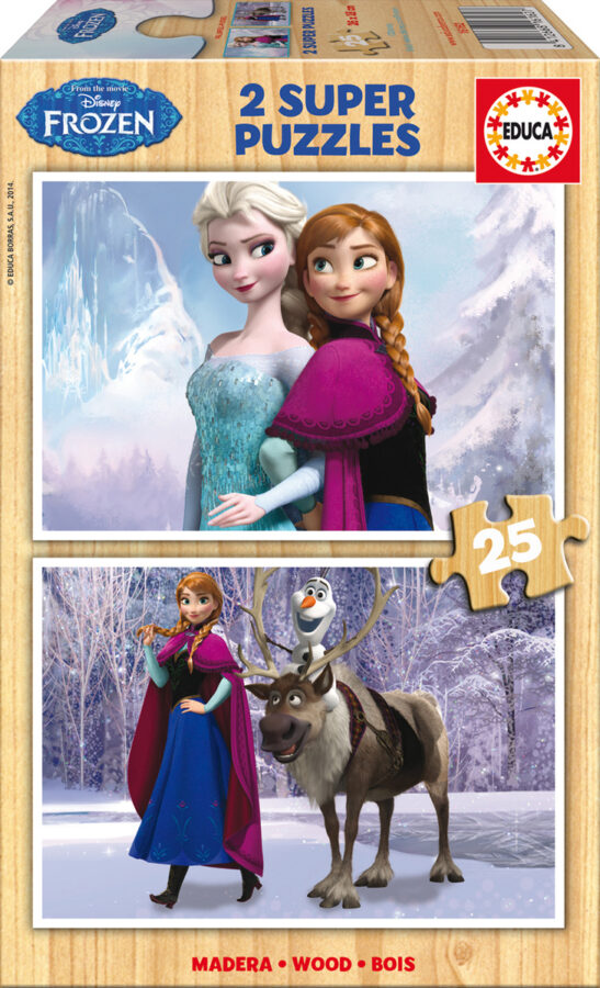 Ξύλινο Παιδικό Puzzle Frozen – Colorful